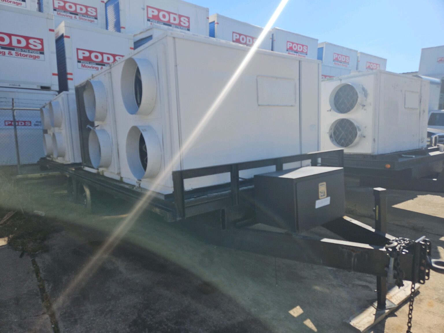 (2x) Trailer Mounted 15 Ton Ac Units Rental