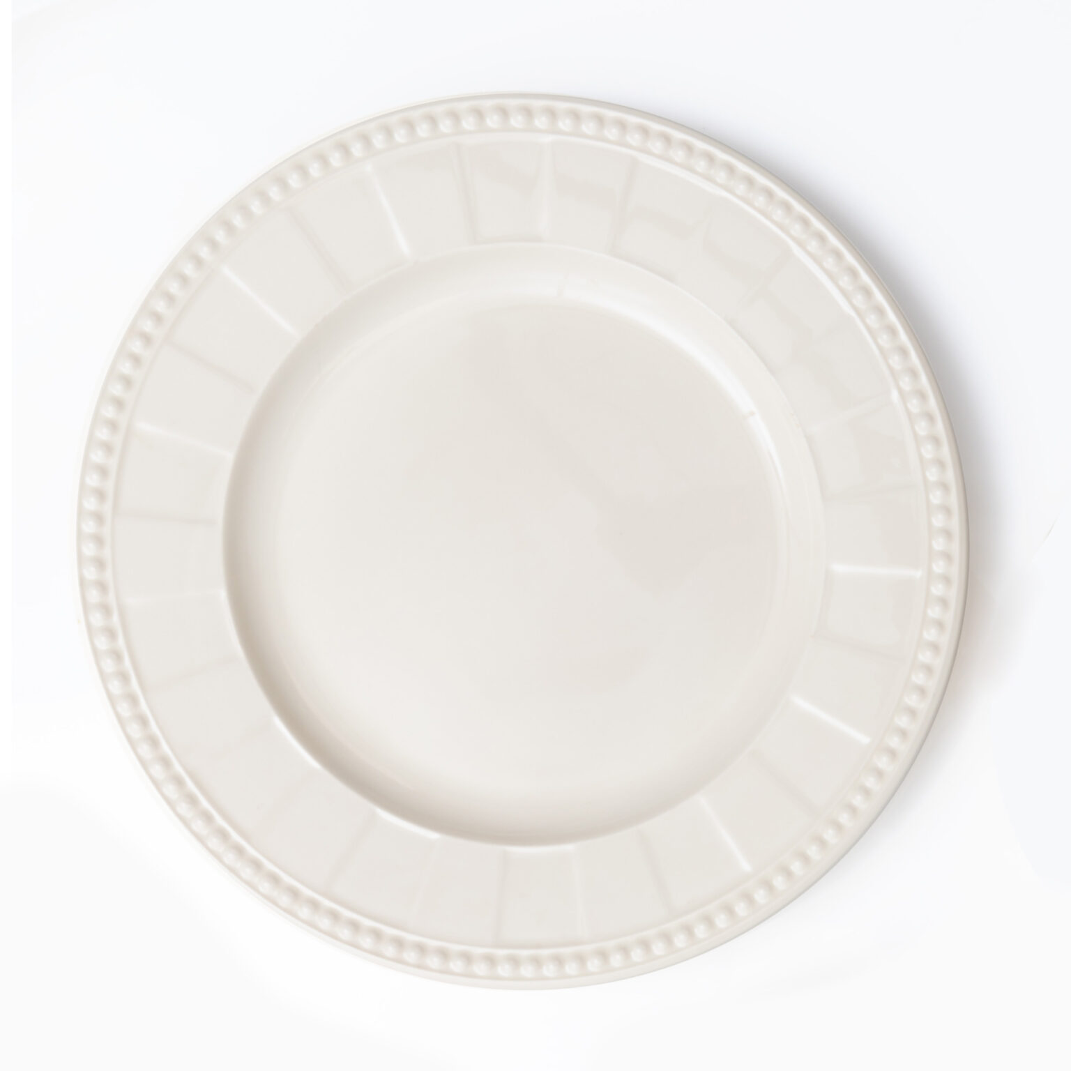 Venice Cream Dinner Plate Rental
