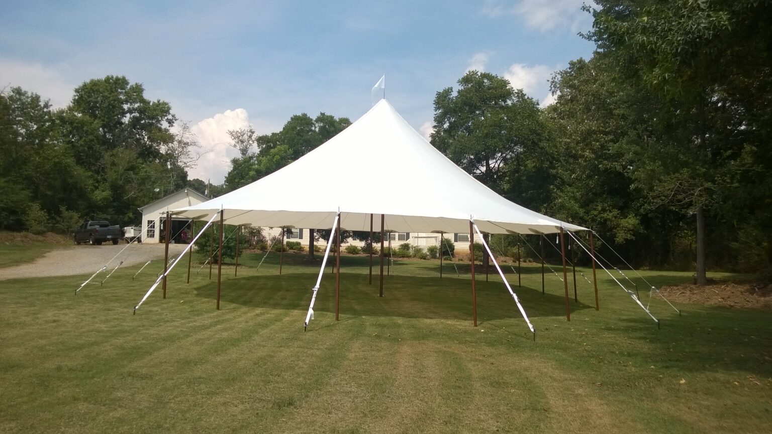 Sailcloth Rope And Pole tent Rental