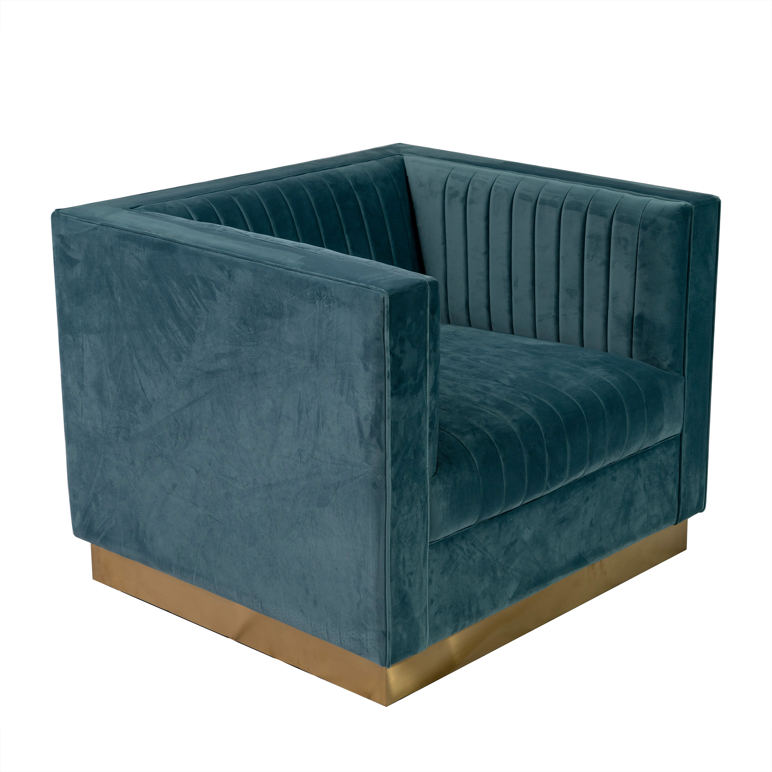 Buckhead Chair Teal Rental | Velvet Lounge Chair Atlanta